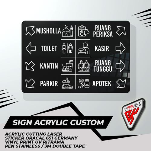 Jual ACRYLIC SIGN BOARD CUSTOM - Kab. Bandung - RK PROJECT INDONESIA ...