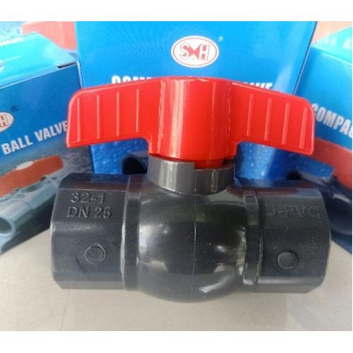 Jual ball valve pvc compact 1 inch SH taiwan sch80,stop kran upvc pipa ...