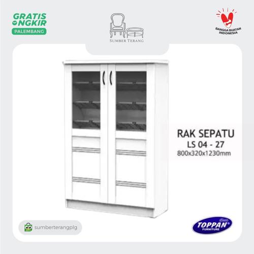 Jual Lemari Sepatu Toppan LS 04-27 Shoe Cabinet Rak Sepatu Putih Minimalis - Kota Palembang ...