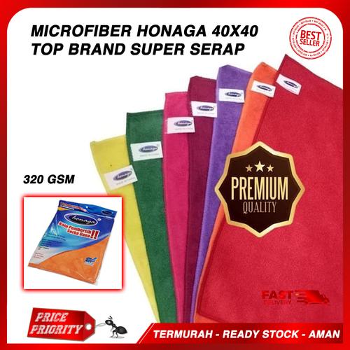 Promo Microfiber Honaga / Lap Micro Fiber Honaga Original Berkualitas ...