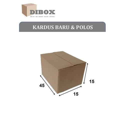 Jual KARDUS/BOX KARTON POLOS UKURAN 45 X 15 X 15 CM SINGLE WALL - Kab ...