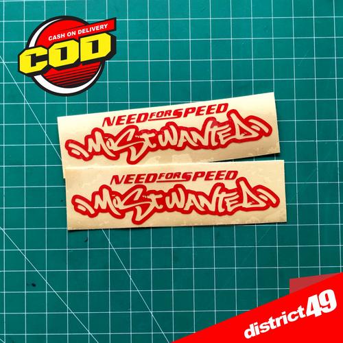 Jual Cutting sticker NFS Most Wanted - Stiker Most Wanted - Stiker ...