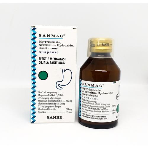 Jual SANMAG SIRUP 120 ML Obat Lambung, Maag, Perut Kembung, Nyeri Ulu ...