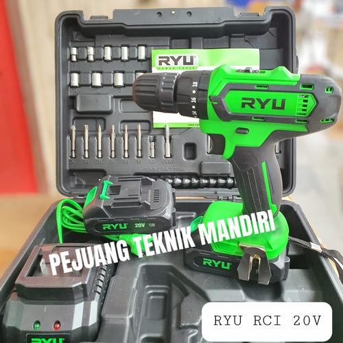 Jual CORDLESS IMPACT DRILL RYU RCI 20V / MESIN BOR BATERAI RYU RCI20V ...