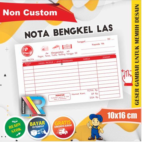 Jual Nota Bengkel Las 1 2 Ply . Bon Las - 2Ply - Kab. Bojonegoro ...