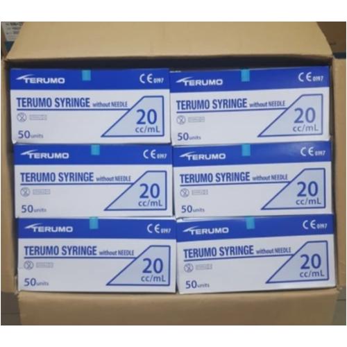 Jual Terumo Syringe 20ml/Spuite 20cc ORIGINAL (1 Box/50 Pcs) - Jakarta ...