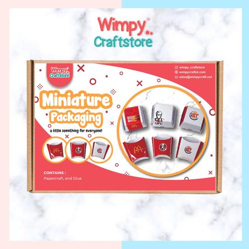 Jual Wimpy Paper Craft KIT Miniature Packaging Art Set Kerajinan Tangan - Fast Food - Kab ...