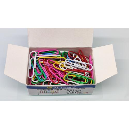 Jual Paper Clip / Klip Penjepit Kertas Warna SMILE 28 mm - Kota ...