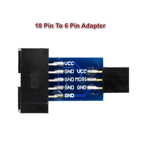 Jual 10 Pin to 6 Pin Adapter Board for AVRISP MKII USBASP STK500 - Kab ...