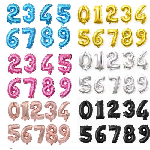 Jual Balon Angka Foil Warna Ukuran 40cm Balon Ulang Tahun Eva Luvgreen ...
