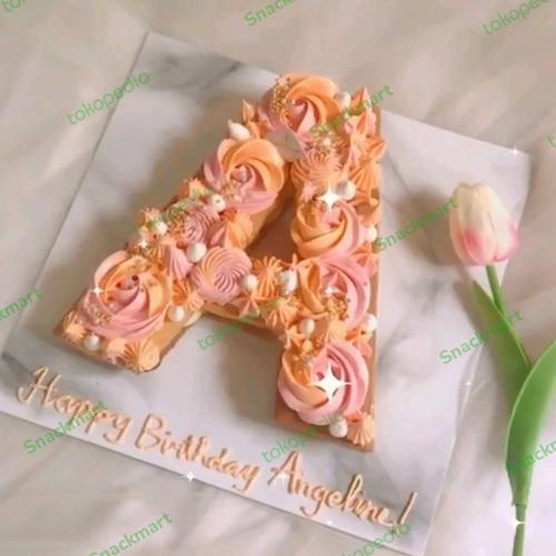 Jual Letter Cake Alphabet / Kue Huruf / Birthday Cake / Kue Ulang Tahun ...