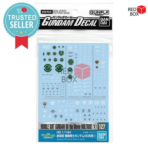 Jual Bandai Decal HG Gundam 00 The Movie Multiuse 1 No 127 Water Decals ...