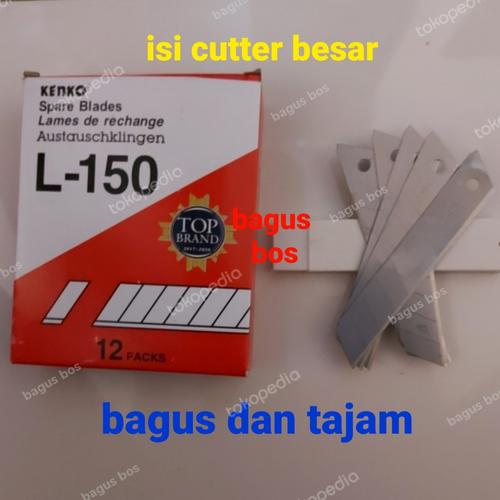 Jual REFILL / ISI CUTTER BESAR KENKO L150/L-150 DIJAMIN BAGUS BOS ...