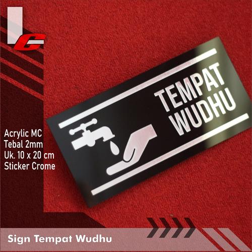 Jual Akrilik Sign Tempat Wudhu - Acrylic - Signage - Kota Bandung - LC ...