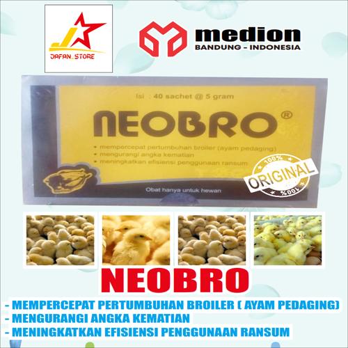 Jual Neobro 1 Pack Vitamin Pertumbuhan Ayam Broiler 1 Pack Isi 40 ...