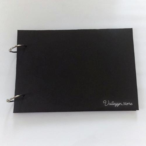 Jual Blank Scrapbook Album DIY isi 10 Lembar A5 (Hitam Polos) - Kab ...