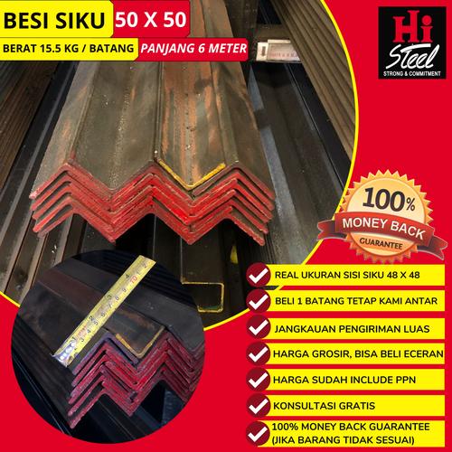 Jual Besi Siku 50 X 50 X 4.2mm - Kota Bekasi - Hi Steel | Tokopedia