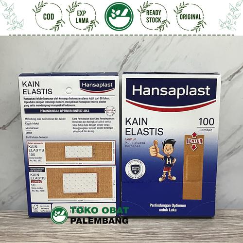 Jual 1BOX HANSAPLAST KAIN ELASTIS 100 LEMBAR hansaplas plaster plester ...