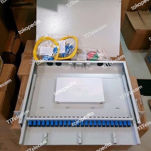 Jual otb rack 24 Core SC UPC merek PAZ Lengkap / otb ukuran 1U ...
