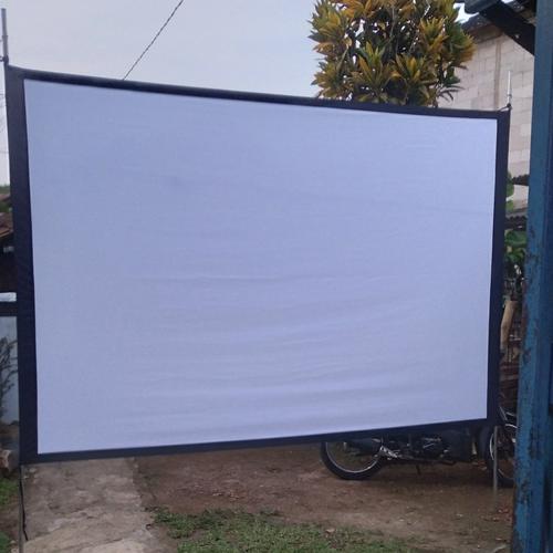 Jual layar proyektor ukuran 2x3 meter bahan tanpa sambung - Kab. Bogor ...