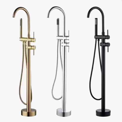 Jual (KIM) Kran Panas Dingin Hitam & Emas Keran Bathtub Standing Black ...