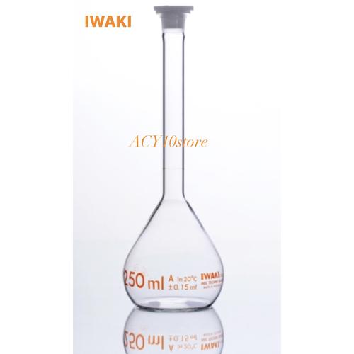 Jual IWAKI Volumetric Flask, Plastic Stopper 100ml, 200ml, 250ml, 500ml - 10 ml - Jakarta Timur ...