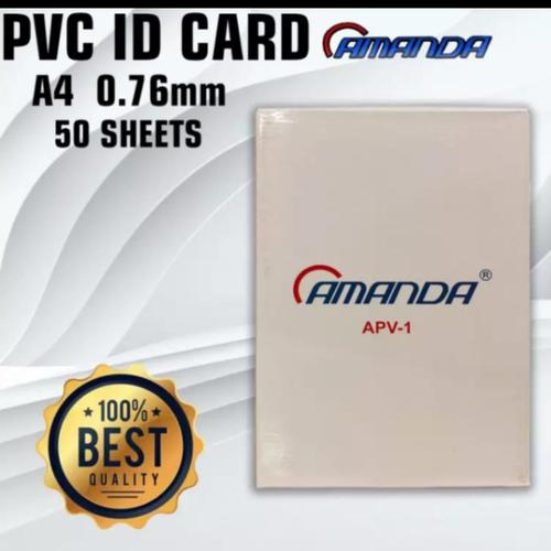 Jual Pvc id card a4 isi 50 - Jakarta Utara - MENTARI 98 | Tokopedia