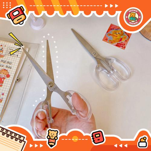 Promo Gunting Stainless Transparan Aesthetic Scissor DIY CT0008 ...