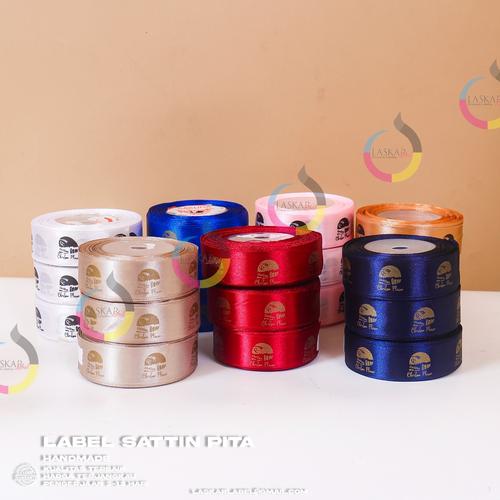 Jual label pita satin label pita pita merek pita costum pita nama - 1cm ...