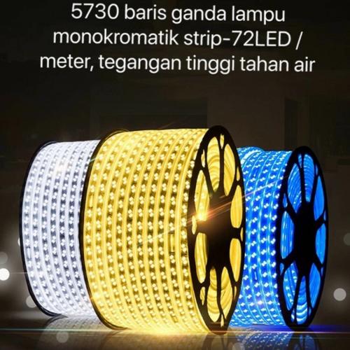 Jual Lampu LED Strip Selang SMD 5730 2 Mata Besar Harga Per Meter ...