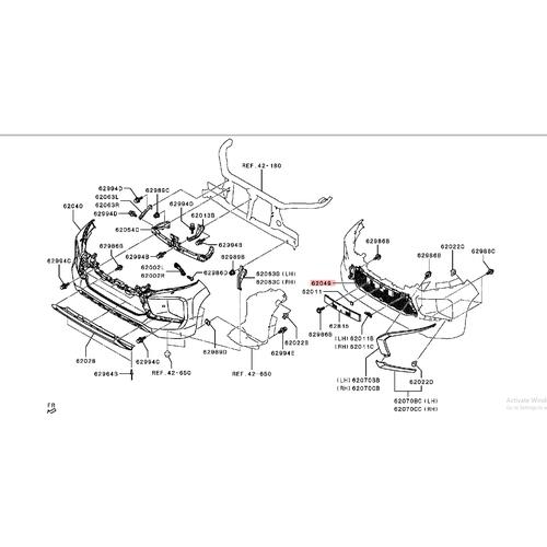 Jual GRILLE BUMPER DEPAN BAWAH PAJERO 2020 KE ATAS 6402A576 - Jakarta ...