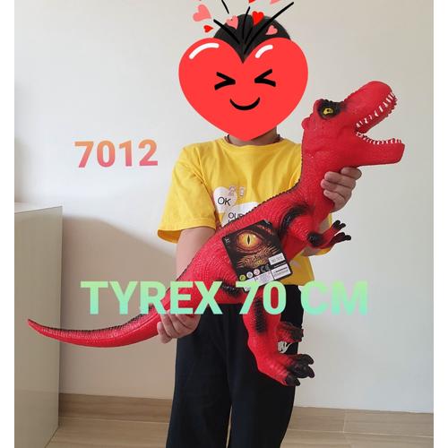 Jual MAINAN DINOSAURUS TYREX ORANGE SUPER JUMBO BESAR BONEKA DINO KARET ...