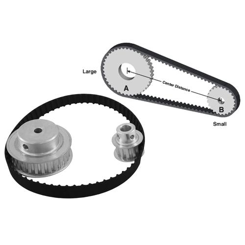 Jual Reduction ratio 2x pulley and belt - 2GT 6mm 1:4 - Jakarta Barat ...