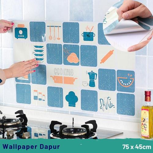 Jual Wallpaper Dapur / Sticker Dapur Anti Minyak - Isi Dapur - Kab ...