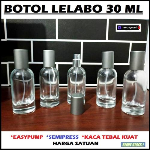 Jual Botol parfum lelabo labolide 30 ml silver semi press easypump ...