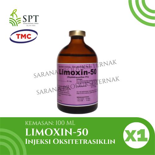 Jual LIMOXIN 50 100 ML INJEKSI OKSITETRASIKLIN SAPI KAMBING BABI AYAM ...