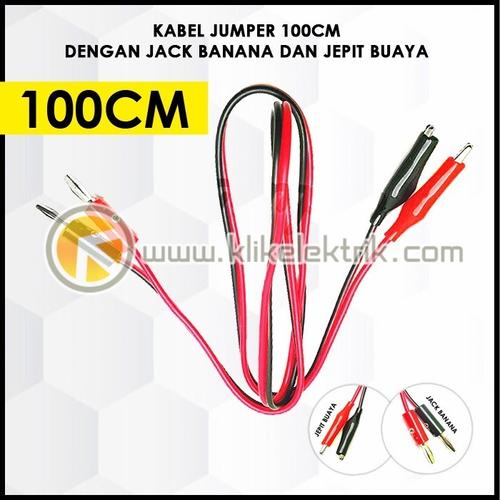 Jual CABLE PROBE JACK BANANA - JEPIT BUAYA KABEL JUMPER 1M AVO MULTI ...