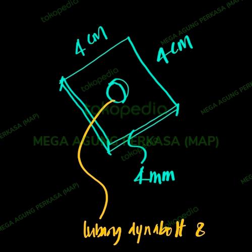 Jual PLAT BESI 4 mm x 40 mm x 40 mm | lubang 8 mm - Jakarta Utara ...