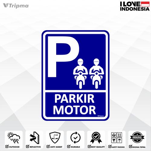 Jual Rambu Parkir Motor - Biru - 45cm x 60cm Plat Alumunium - Kota ...