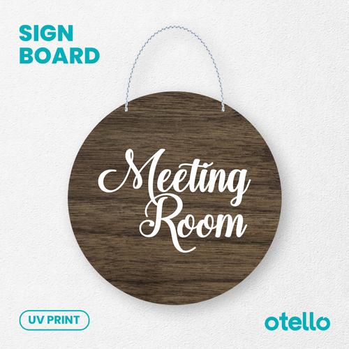 Jual Meeting Room Signage Kayu Wooden Papan Nama Ruangan Gantung Sign ...