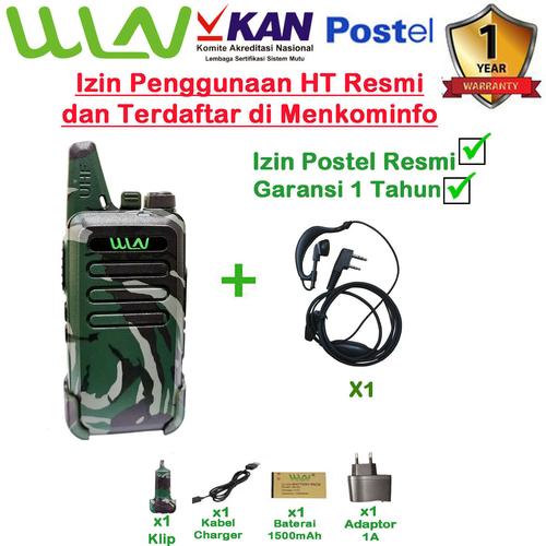 Jual Paket Handsfree Satuan Loreng HT WLN KD-C1 Tanpa Dekstop/Charger ...