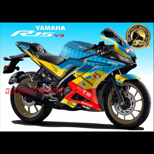 Jual DECAL R15 V3 STIKER FULL BODY R15 V3 , VARIASI MADALIKA, - Putih ...