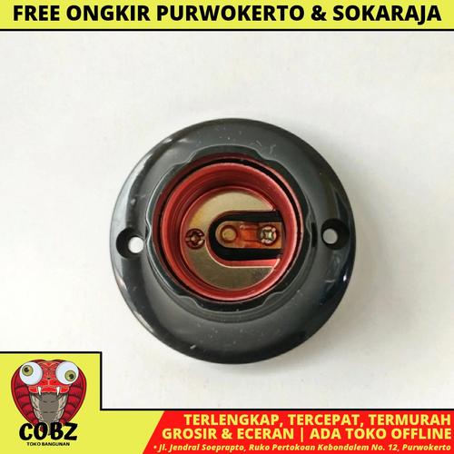 Jual MATSUI FITTING LAMPU PLAFON ATAP TEMPEL BULAT HITAM - Kab ...