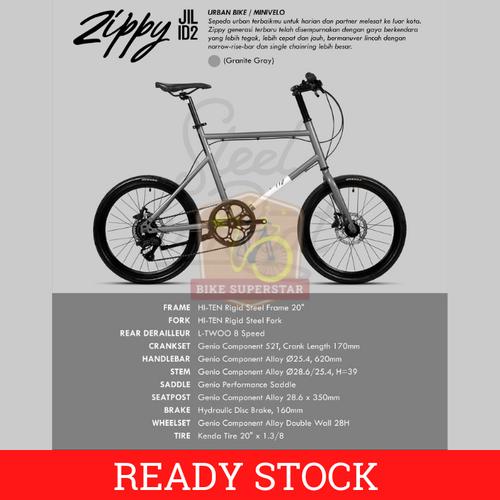 Jual Sepeda Mini Velo Minion 20 Inch GENIO Zippy Hidrolik + Garansi ...
