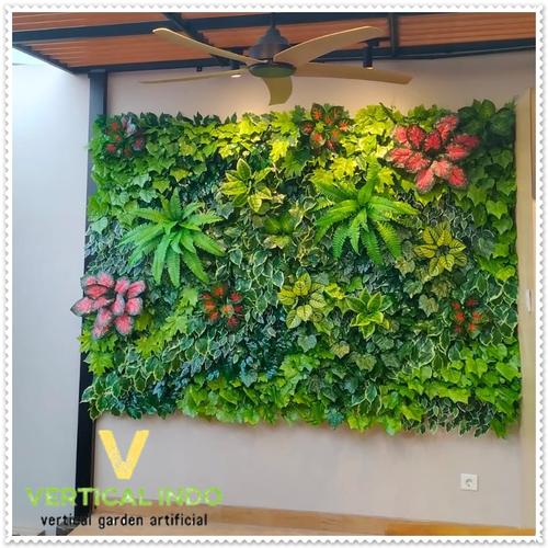Jual vertical garden sintetis-dekorasi dinding artificial-bunga plastik ...