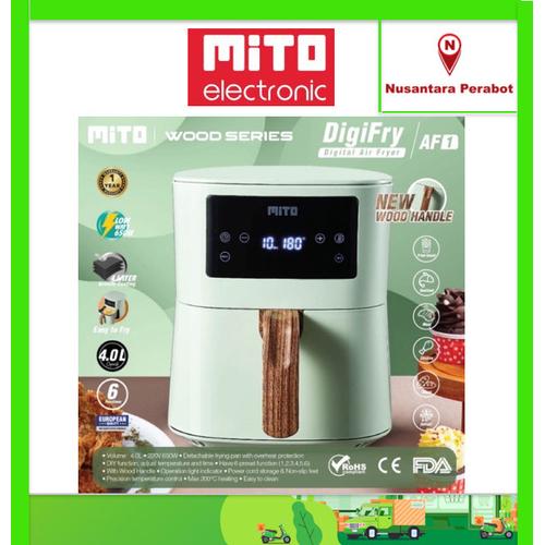 Jual MITO AF1 Wood Series DigiFry Air Fryer 4 Liter - Hijau - Jakarta ...