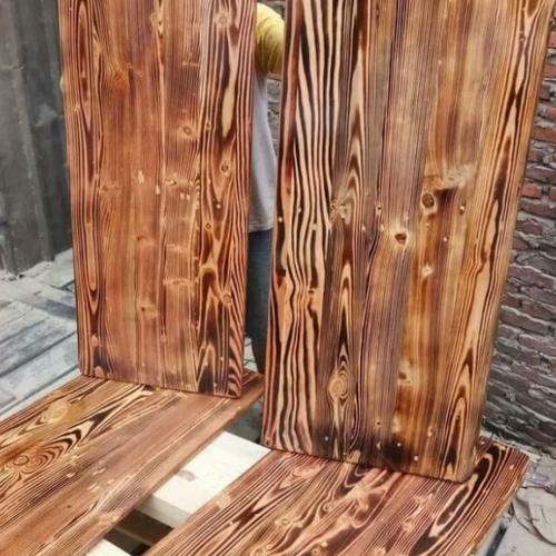 Jual PAPAN ATAU AMBALAN KAYU JATI BELANDA MOTIF BAKAR 120 X 50 X 2 CM ...