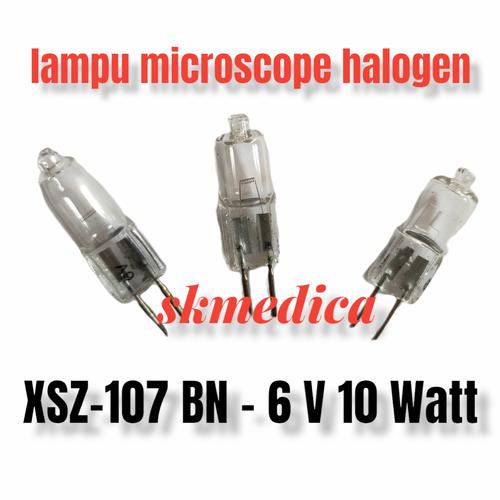 Jual lampu microscope binocular halogen XSZ-107BN - 6 volt 10 watt ...