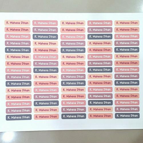 Jual Stiker sablon nama untuk baju/ kain custom high quality - Large ...