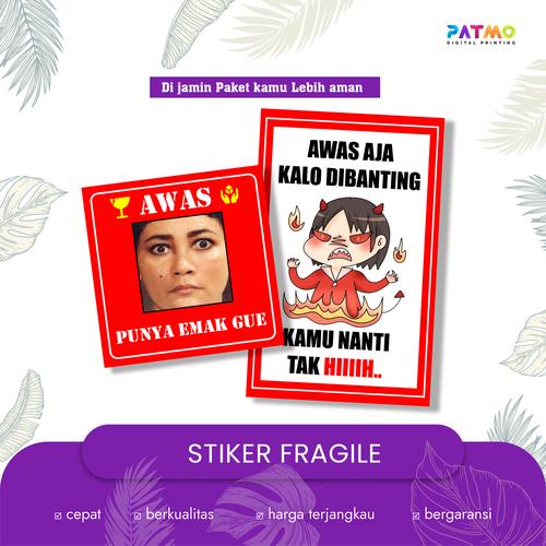 Jual STICKER FRAGILE LUCU | STIKER JANGAN DIBANTING - 5x5 CM, TEMPLATE ...
